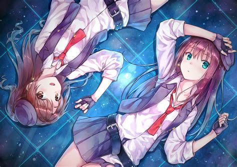 Brown Hair Blue Eyes Anime Girl Wallpapers Wallpaper Cave