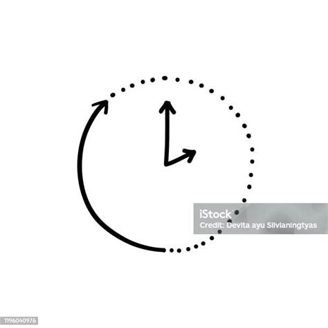 손으로 그린 낙서 스타일의 시계 카운트 다운 아이콘입니다 흰색 절연 배경에 시간 크로노미터 벡터 그림입니다 0명에 대한 스톡 벡터 아트 및 기타 이미지 Istock