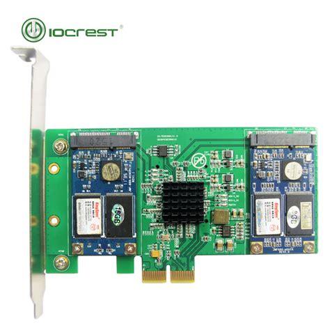 IOCREST Ports MSATA To PCI E X Adapter With RAID PCI Express To X MSATA Host Adapter
