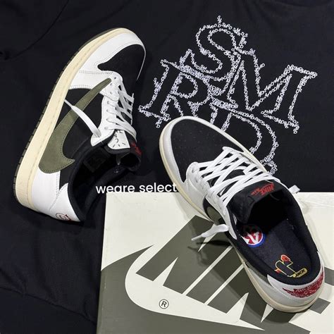 Travis Scott X Air Jordan 1 Low Olive 橄欖綠倒鉤 老佛爺時尚精品