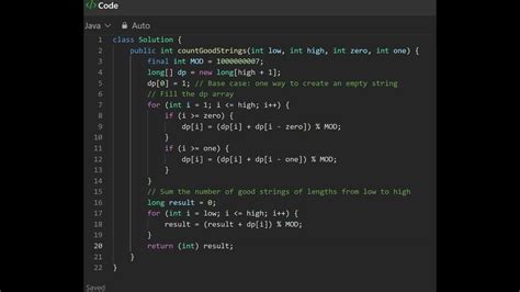 2466 Count Ways To Build Good Strings Youtube