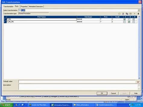 Stored Procedure Transformations In Informatica