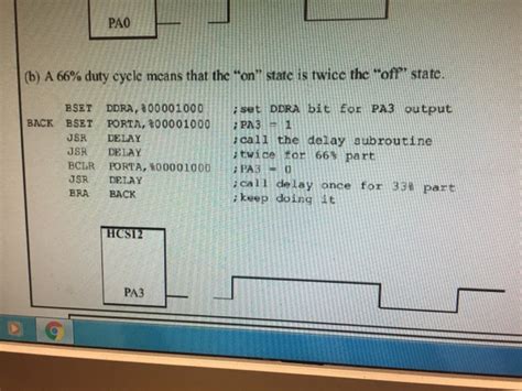 Solved 5 Write A Program To Create A Square Wave Of 60