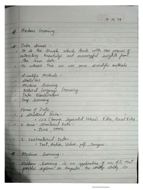 Ml And Linear Regression Notes Pdf