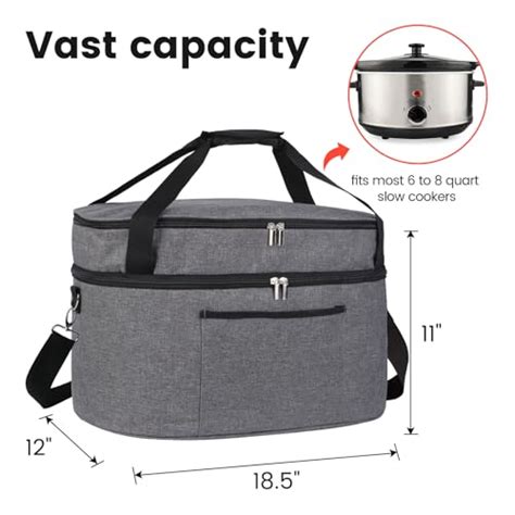 Musbus 2 Layer Slow Cooker Bag For Crock Pot 6 8 Quart