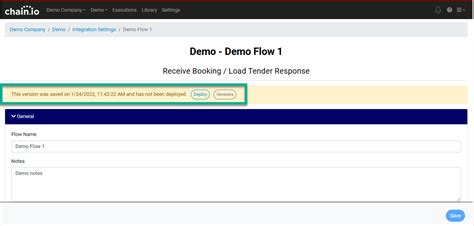saving and deploying flows