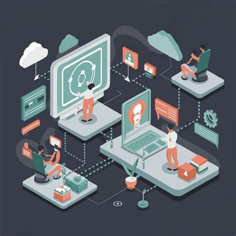 Premium Photo Supply Chain Simulation Concept Icon Logistics Network