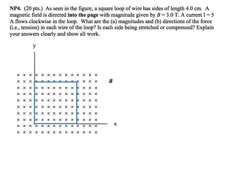 Solved NP Pts As Seen In The Figure A Square Loop Chegg Com