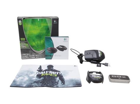 Logitech Call Of Duty Mw3 Edition G9x Black Wired Laser Gaming Mouse