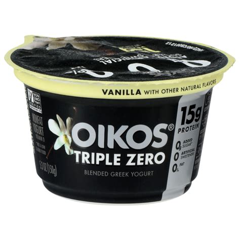 Oikos Triple Zero Blended Greek Yogurt 5 3 Ounce Brookshires