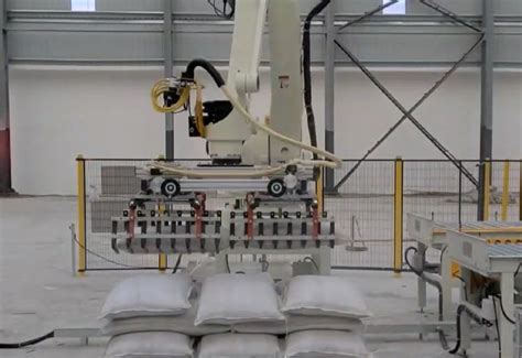 Automatic Bagging Machine Robot Palletizer Packing And Palletizing Line Automated