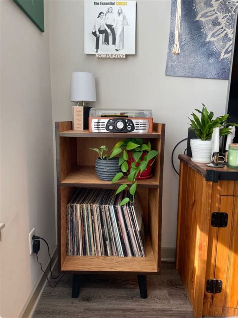 Vinyl Record Storage Cabinet