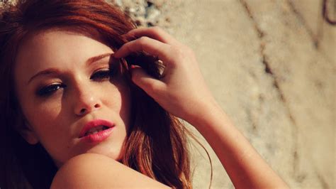 Leanna Decker Face Women Outdoors Model Redhead Women Hd