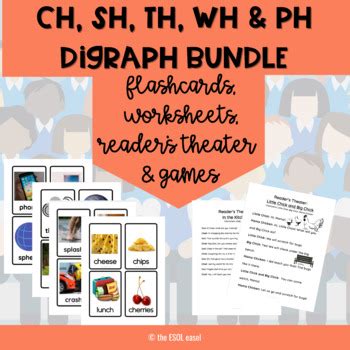 Ch Sh Th Wh And Ph Digraph Bundle Great For ESL And Speech