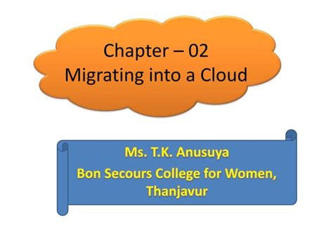 Migrating Into A Cloud Pptx