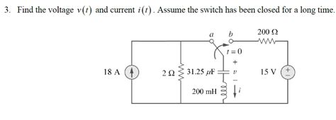 Solved 3 Find The Voltage V T And Current I T Assume The Chegg Com