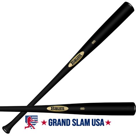 Baum Bat Maple Gold Stock Flared Knob Black Grand Slam Usa