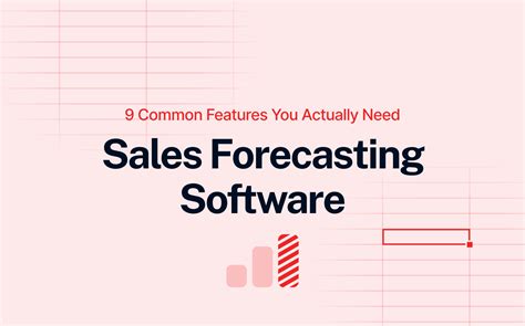 9 Common Sales Forecasting Software Features You Actually Need