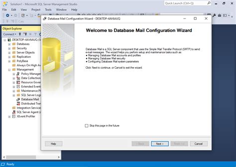 How To Setup Database Mail In Sql Server Ssms