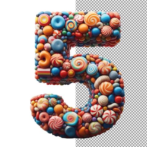 Premium Psd Modern Numerals Isolated 3d Digits On Transparency