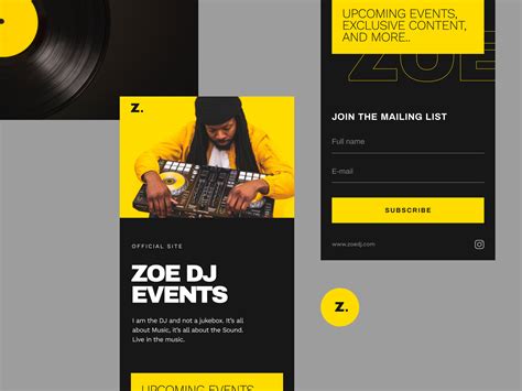 Template Dj Mobile By Benjamin Oberemok On Dribbble