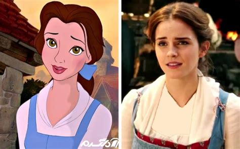 پرنسس های دیزنی در کنار تصاویر نسخه های واقعیشون