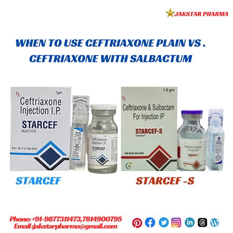 Medicine When To Use Ceftriaxone Plain Vs Ceftriaxone With Sulbactam Ceftriaxone Is A Broad