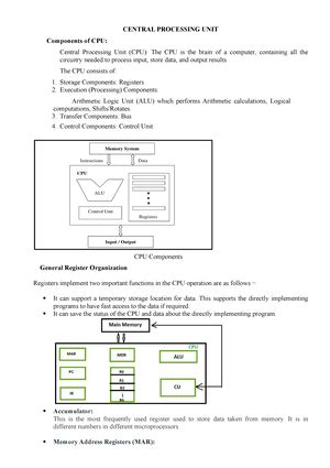 Combinational And Sequential Circuits Computer Architecture And