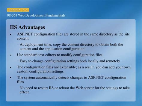 Ppt Efficient Web Application Deployment With Iis Configuration And Advantages Powerpoint