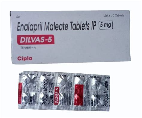 5mg Enalapril Maleate Tablet At ₹ 50stripe Enalapril Tablet In