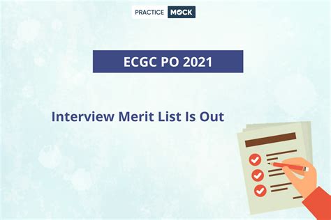 Ecgc Po 2021 Interview Merit List Practicemock