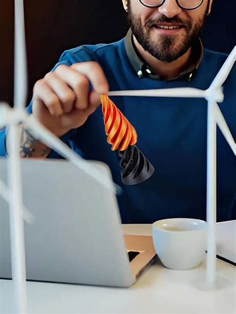 Spiral Cone Fidget Toy 3d Printed Spiral Fidget Toys Impossible Pyramid Passthrough Sculpture