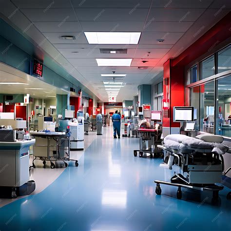 Hospital Emergency Department Triage Areas Medical Personnel Premium Ai Generated Image