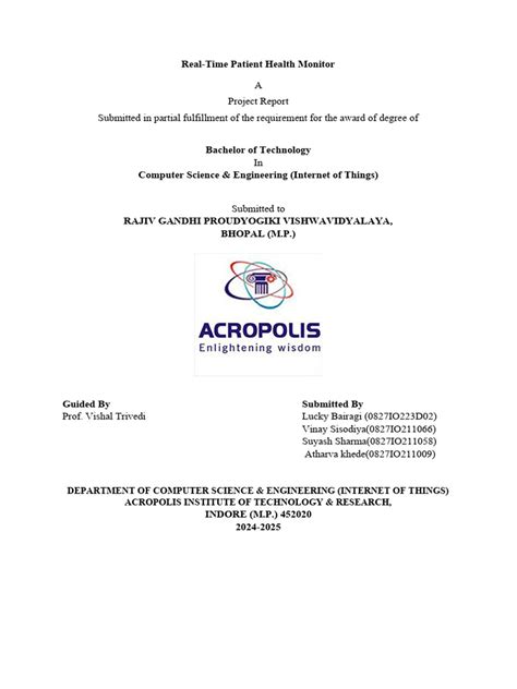 Real Time Health Monitoring System Using Esp32 And Heart Beat Sesnsor Pdf Monitoring