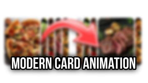 How To Make Modern Card Animation Html Css Javascript Youtube