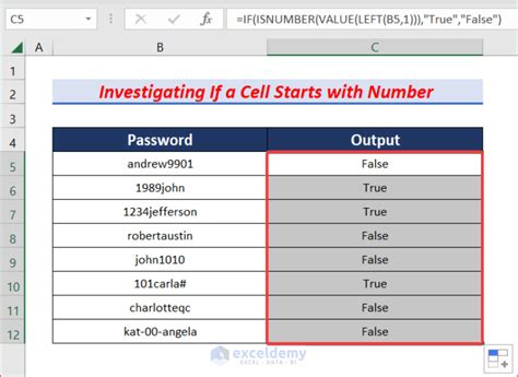 Use Isnumber Function With If And Then Statements In Excel