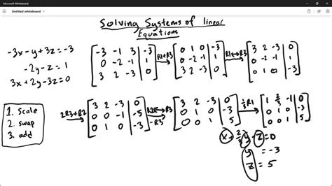Solving Systems Of Linear Equations Using Matrices Linear Algebra