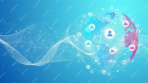 Premium Photo Social Network Communication In The Global Computer