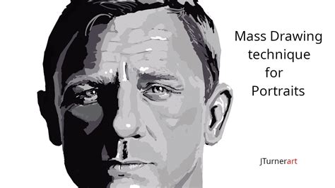 Mass Drawing Technique For Portraits Youtube