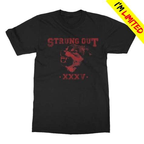 Strung Out Official Merch Store Shop Wolf Tee Newest Fashion Trends