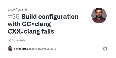 Build Configuration With Ccclang Cxxclang Fails · Issue 35