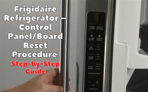 Frigidaire Refrigerator Ice Maker Reset Easy Steps How To Fix It