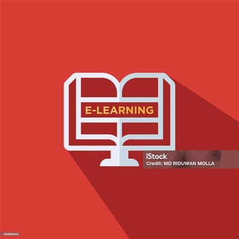 E학습 벡터 플랫 아이콘온라인 교육 개념 교습에 대한 스톡 벡터 아트 및 기타 이미지 교습 교육 노트북 Istock