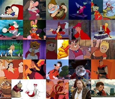 Red Disney Characters