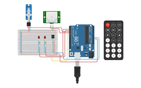 Circuit Design Copy Of Lab 4 Ir Remote Control Millis And Passive Ir Sensor Tinkercad