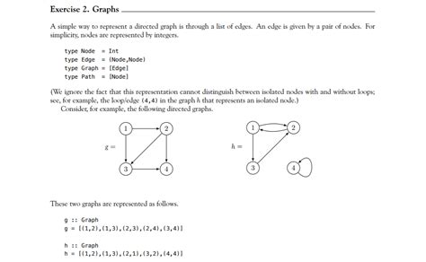 Solved Exercise Graphs A Simple Way To Represent A Chegg