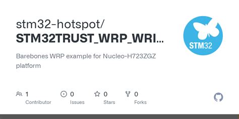 GitHub Stm Hotspot STM TRUST WRP WRITE PROTECTION Barebones WRP Example For Nucleo H ZGZ