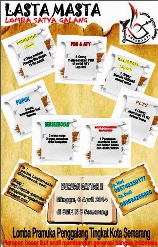 Lomba Pramuka Penggalang Poster Lomba