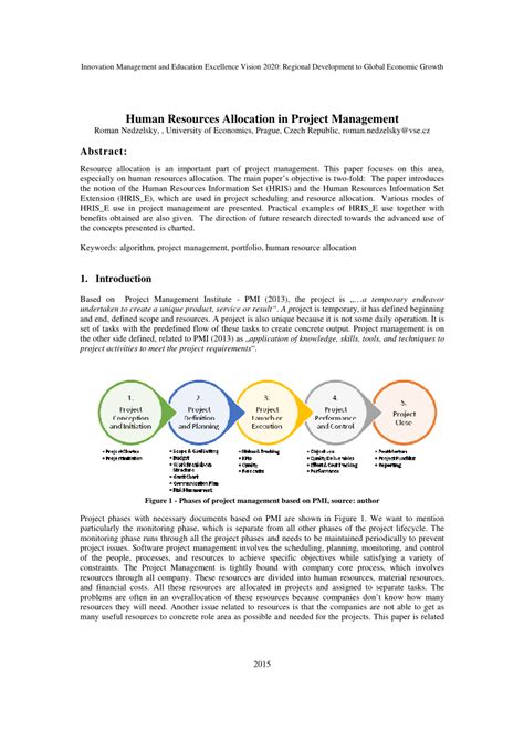 Pdf Human Resources Allocation In Project Management