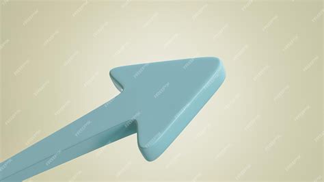 Premium Photo Blue Arrow Pointing Up Direction Growth Success Concept 3d Render